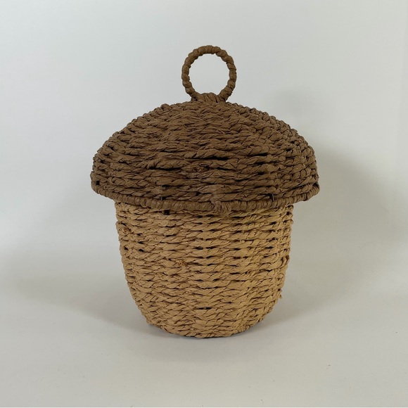Target | Accents | Nwot Target Bullseye Playground Wicker Acorn Basket ...